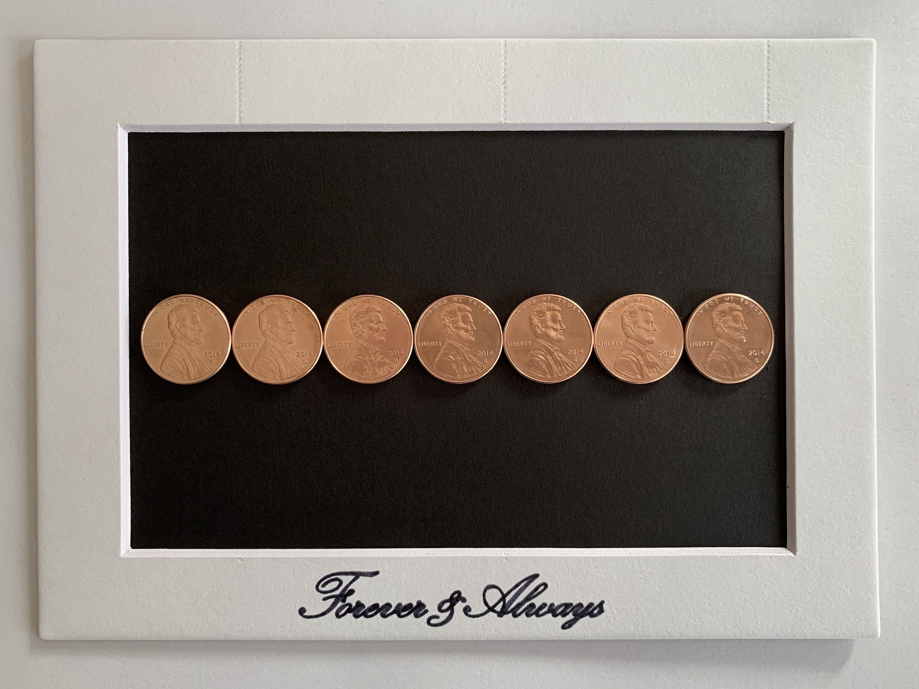 Copper Coin 7 Year Anniversary Gift NO FRAME - Etsy