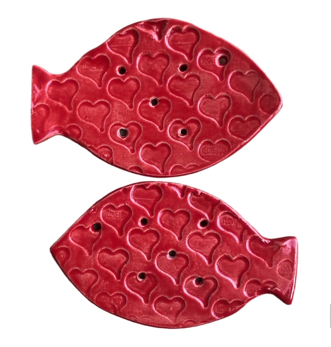 Fish Shaped Multipurpose Stoneware or Earthenware Textured or Speckled ...