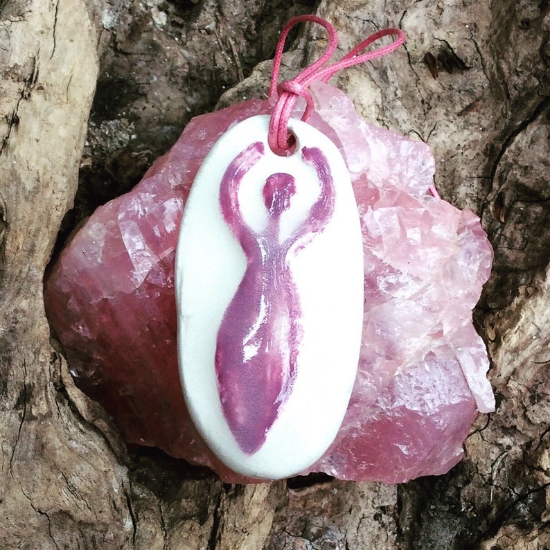 Goddess Sacred Symbol Ceramic Necklaces Free Shipping - Etsy