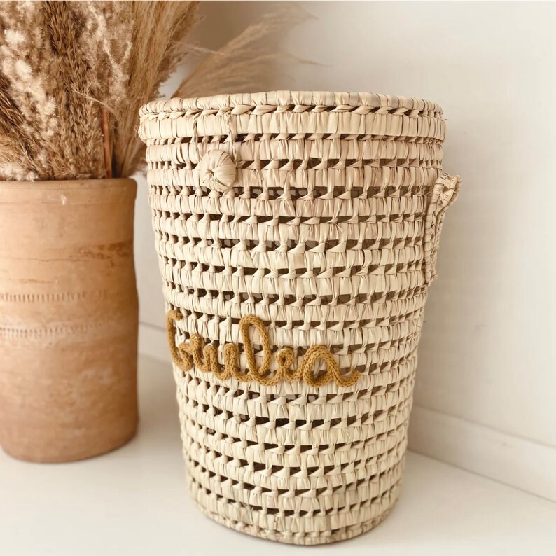 Camel Laundry Basket in Palm - Etsy