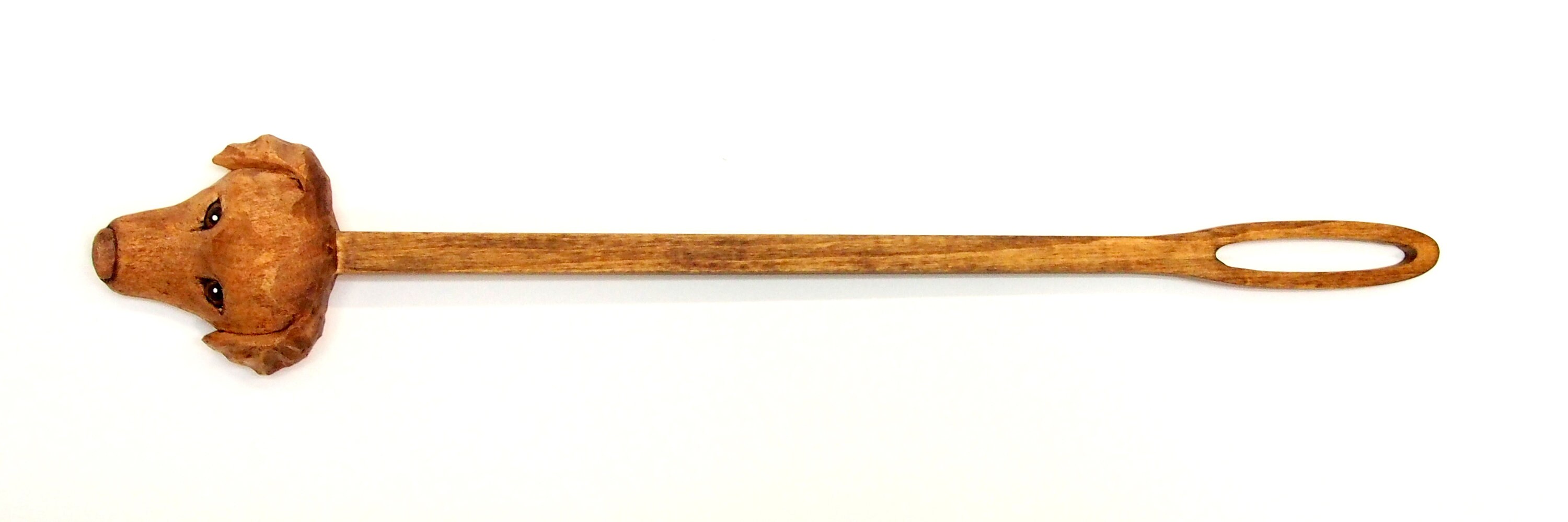 Back Scratcher Brown Mutt Hand-Carved Wood | Etsy