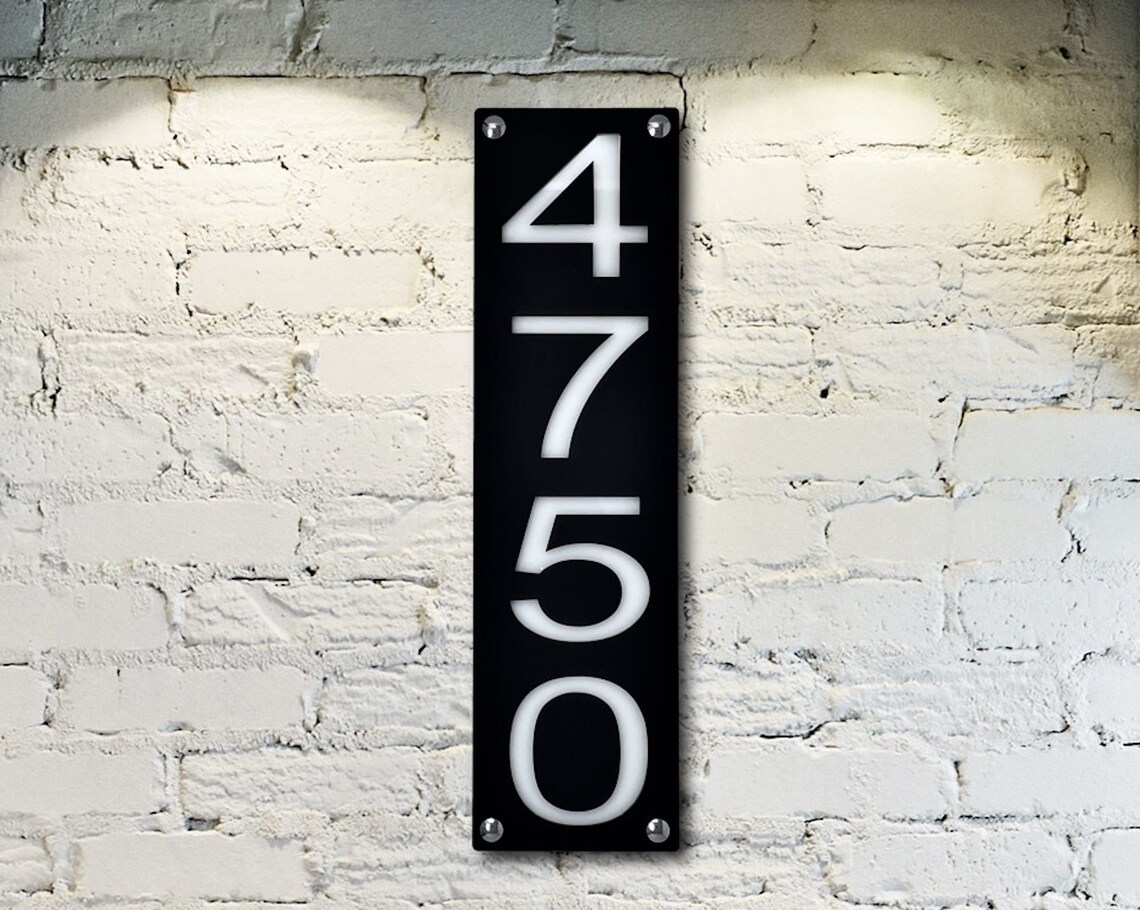 Vertical Address Sign House Address Sign Address Plaque - Etsy