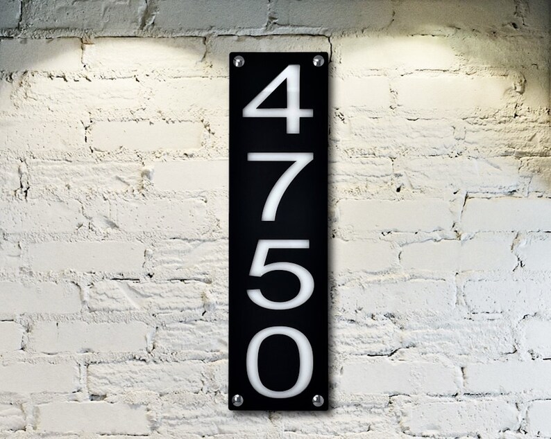 Vertical Address Sign House Address Sign Address Plaque - Etsy