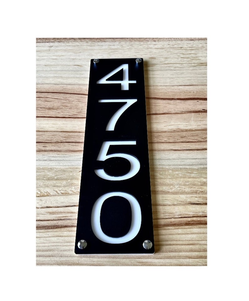 Vertical Address Sign House Address Sign Address Plaque - Etsy