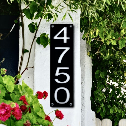 Modern House Numbers Glass Acrylic House Sign Door Number - Etsy Australia