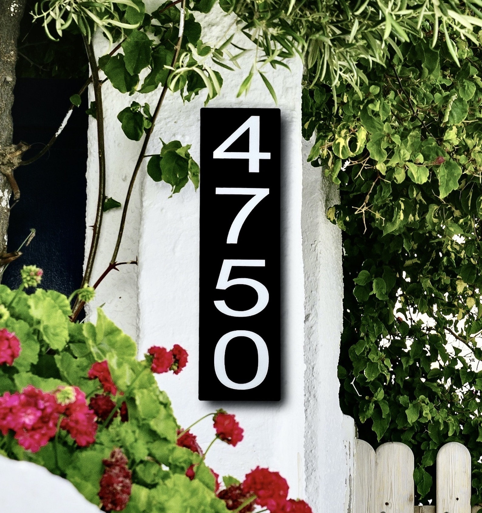 Vertical Address Sign House Address Sign Address Plaque - Etsy