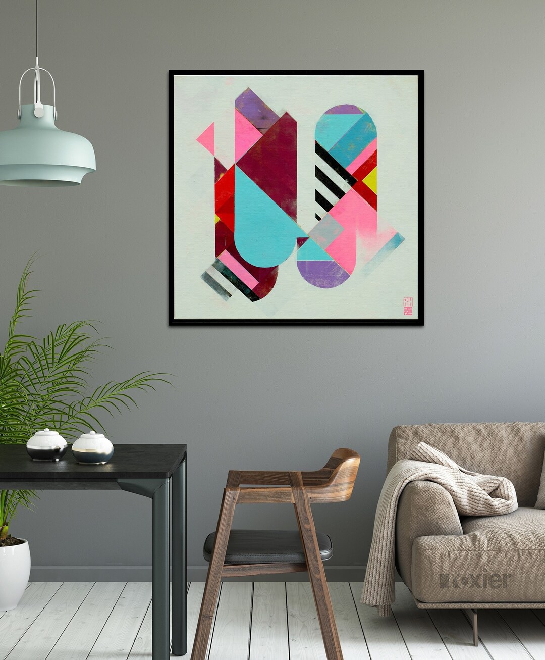 Canvas Art Print - Vibrant Colors - Ready to Hang - Stretched on Wooden ...