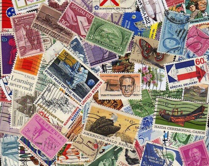 150 Diff. US Stamps, Us Postage Stamps, United States Stamps, USA ...