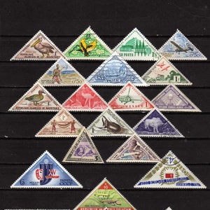 Triangular Stamps, Triangle Stamps, Triangle Postage Stamps, Triangular ...