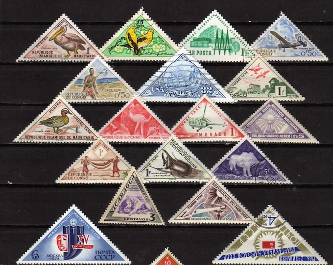 Triangular Stamps, Triangle Stamps, Triangle Postage Stamps, Triangular ...