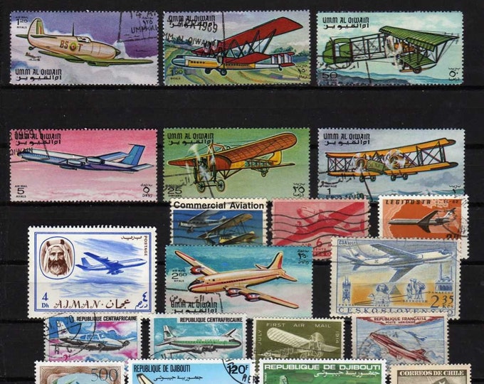 Airplane Stamps, Airplane Postage Stamps, Postage Stamps, Aviation ...