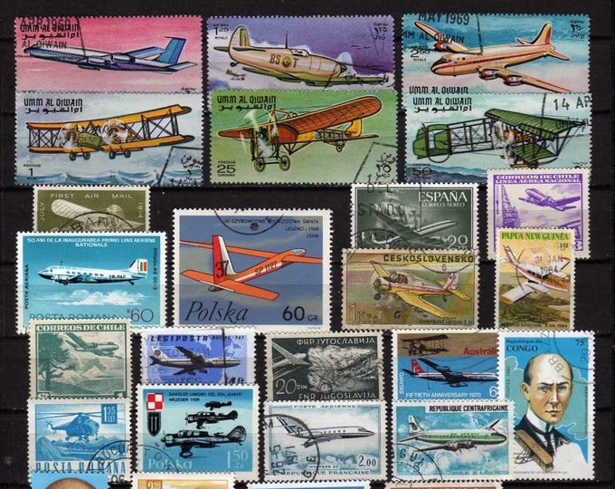 Airplane Stamps, Airplane Postage Stamps, Postage Stamps, Aviation ...