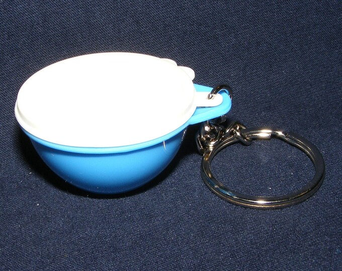 Tupperware Key Chain,new,key Chain,pill Box,pill Case,pill Holder,mini ...