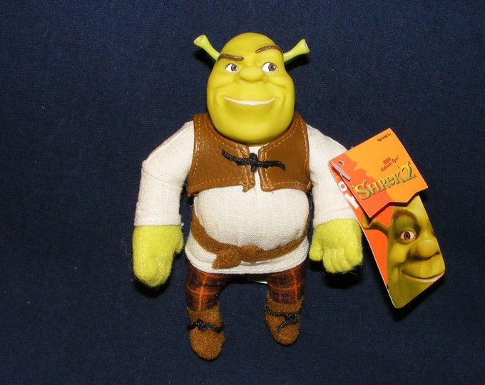 Shrek Clip-on Doll, 2004, Shrek 2, Clip on Doll, Original Tags, Shrek ...