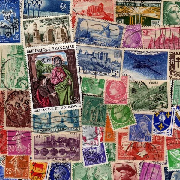 French Stamps - Etsy