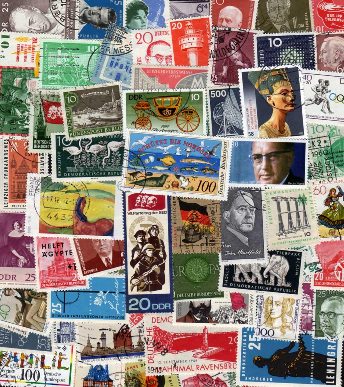Germany Stamps,60 Diff, Germany, German Vintage Stamps, German Stamps ...