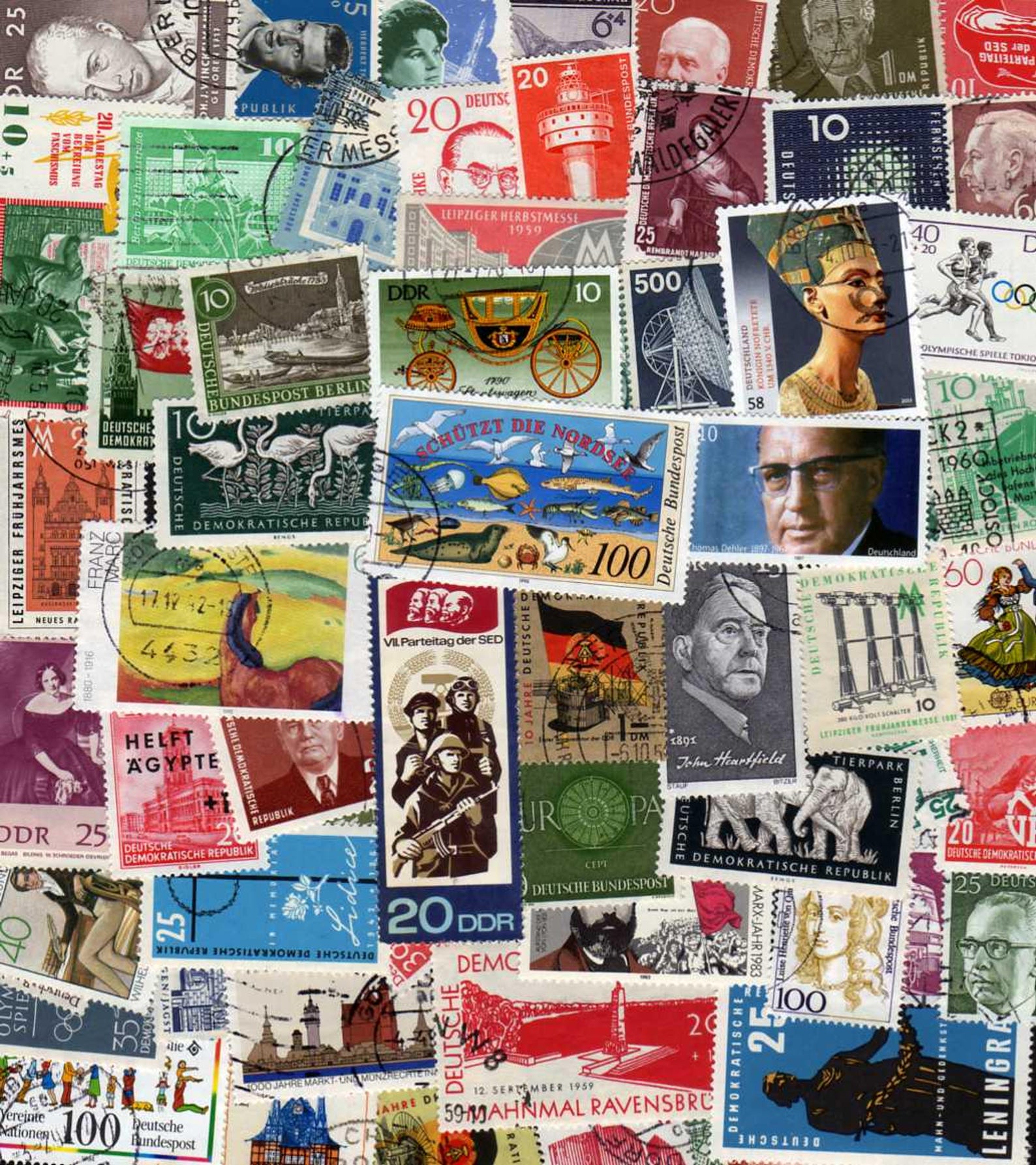 Germany Stamps,60 Diff, Germany, German Vintage Stamps, German Stamps ...