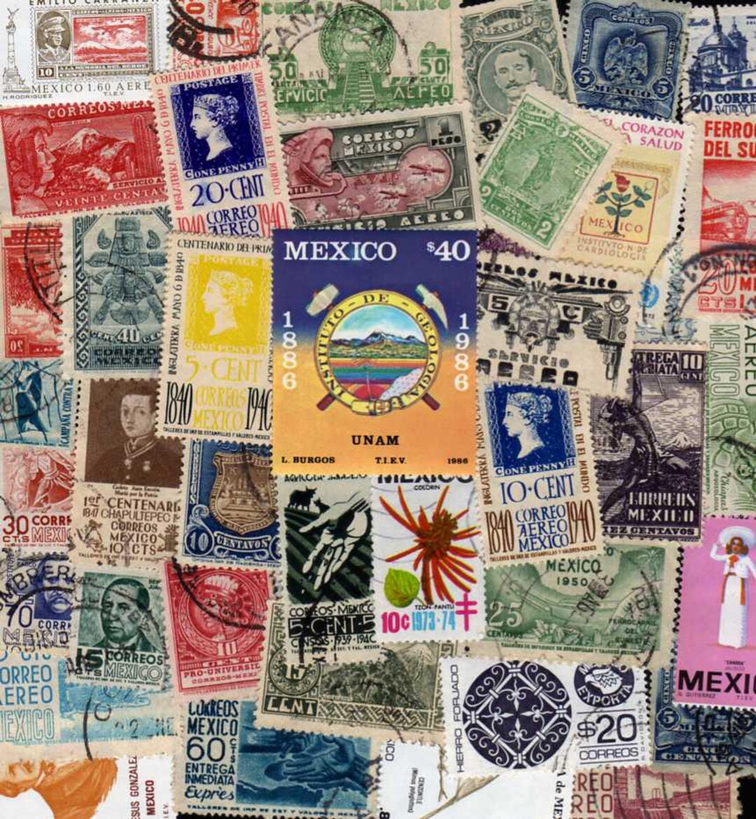 Mexico Stamps, 40 Diff, Mexico Postage Stamps, Mexican Stamps, Mexican ...