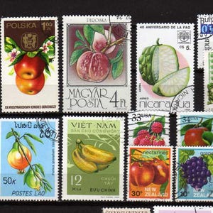 Lot Fruit Stamps,vegetable Stamps,postage Stamps,stamp Collection ...