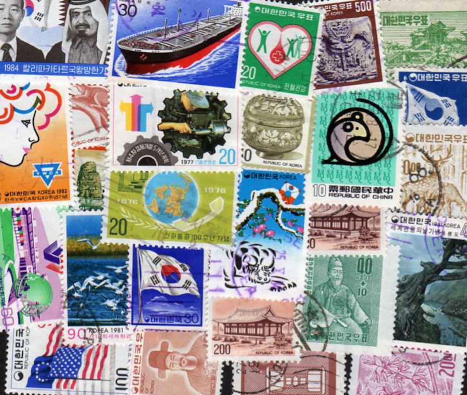 South Korea Stamps 25 Diff Korean Stamps Postage Stamps - Etsy