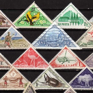Triangular Stamps, Triangle Stamps, Triangle Postage Stamps, Triangular ...