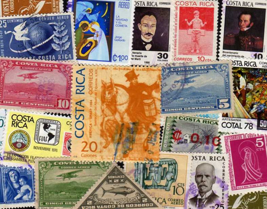 Costa Rica Stamps,20 Diff, Costa Rica Postage Stamps, Stamps, Stamp ...
