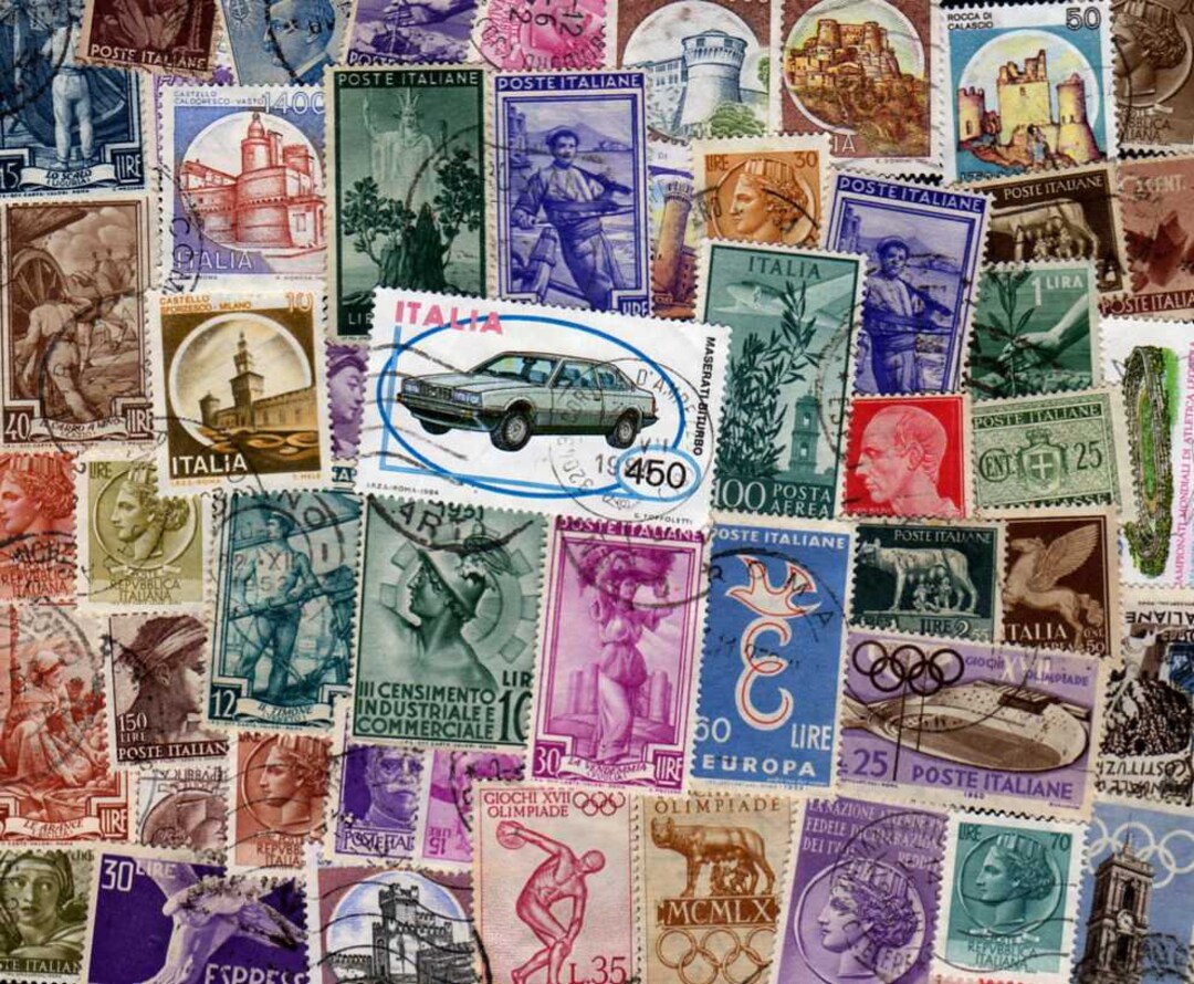 Italy Stamps 50 Diff Italy Postage Stamps Italian Stamps - Etsy