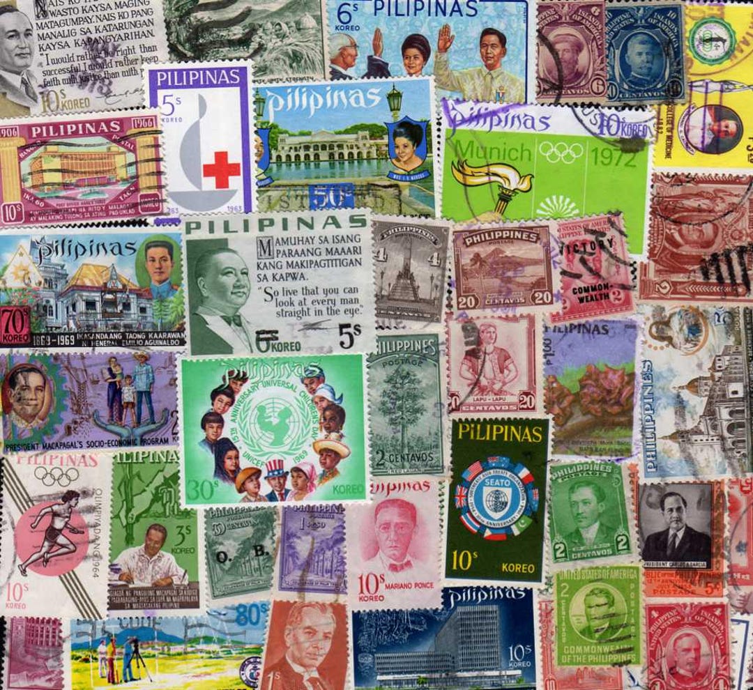 Philippines Stamps,40 Diff, Philippine Postage Stamps, Philippines ...