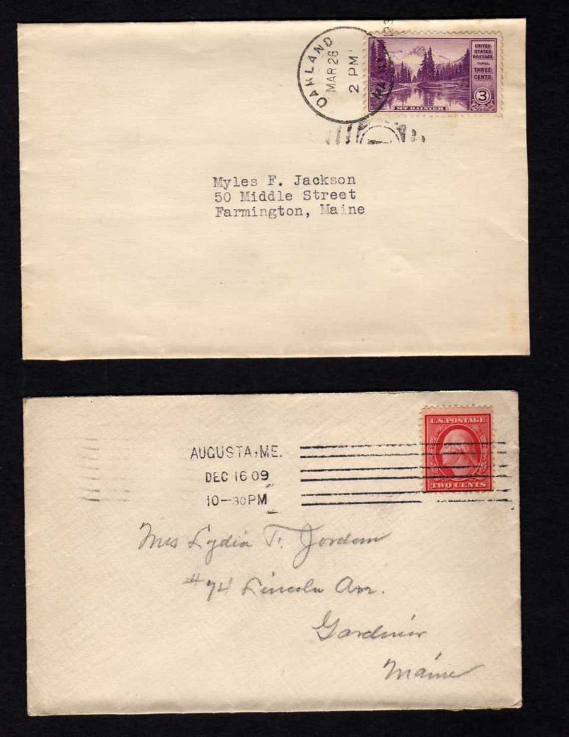 5 OLD US Stamp Covers Envelopes Early 1900's Shadow Box - Etsy