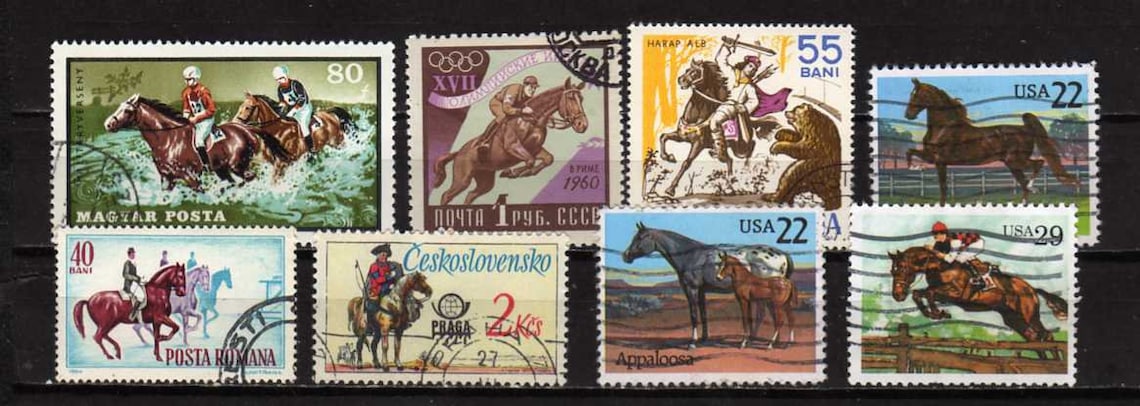 Horse Stamps Horse Postage Stamps Horses Horses Postage | Etsy