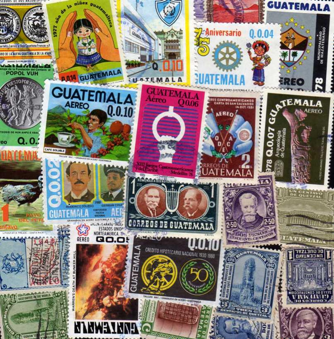 Guatemala Stamps, 25 Diff, Guatemala Postage Stamps, Stamps, South ...