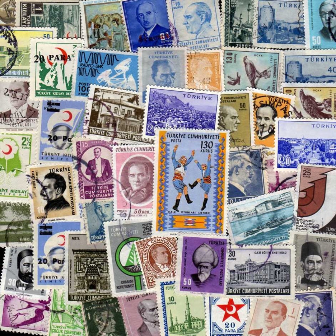 Turkey Stamps, 50 Diff, Turkey Postage Stamps, Turkish Stamps, Turkish ...