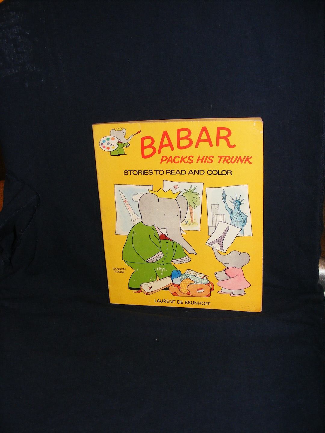 Babar, Packs His Trunk Coloring Book, Babar the Elephant, 1978, De ...