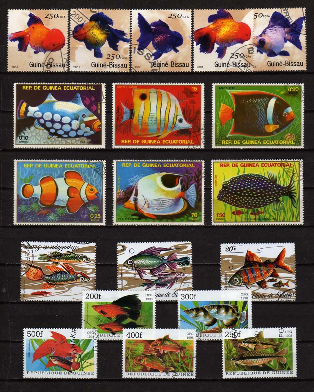 FISH Stamps, Fish Postage Stamps, Stamps, Postage Stamps, Stamp ...