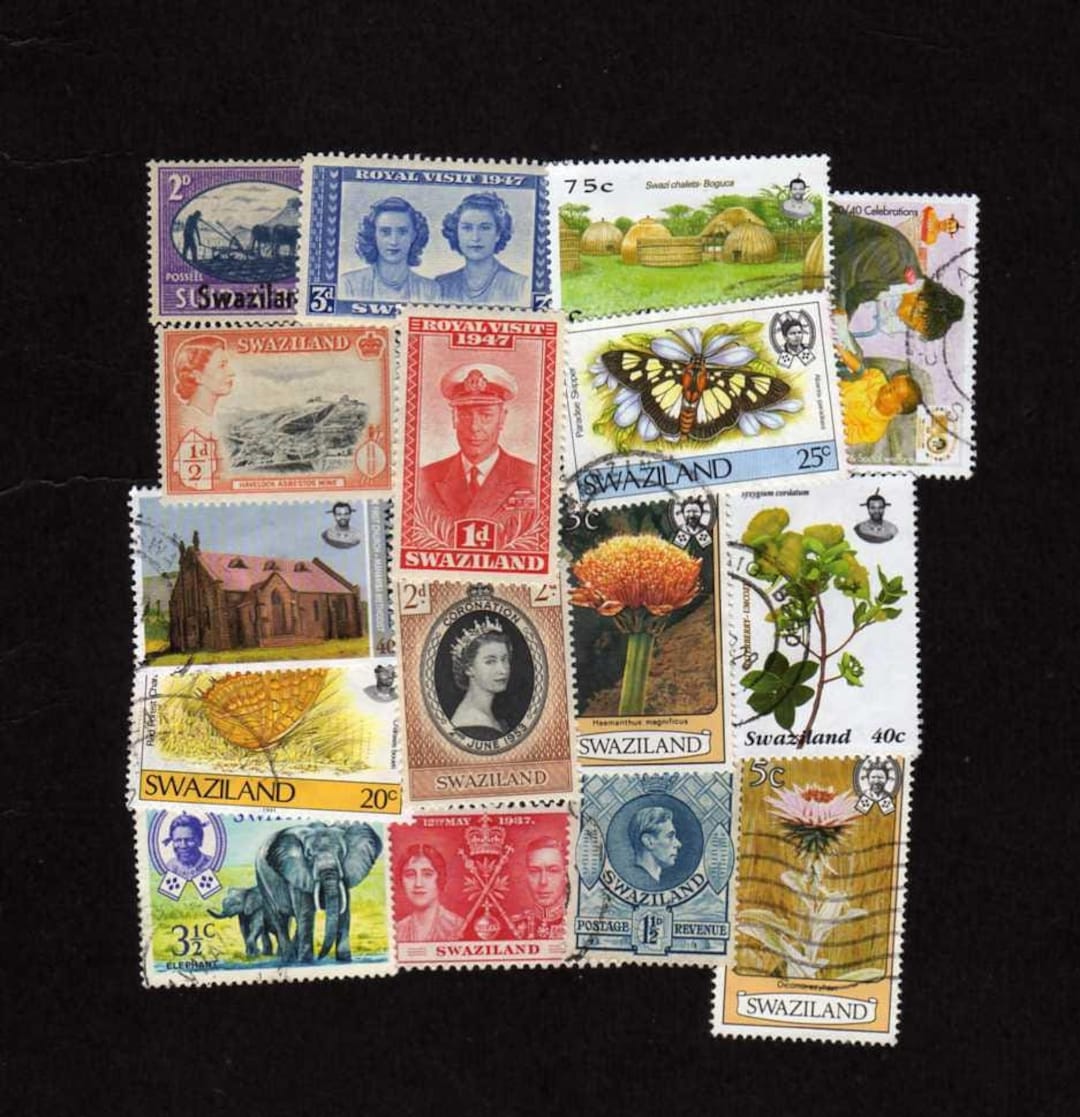 Swaziland Stamps,15 Diff, AFRICA Stamps, Africa Postage Stamps, African ...