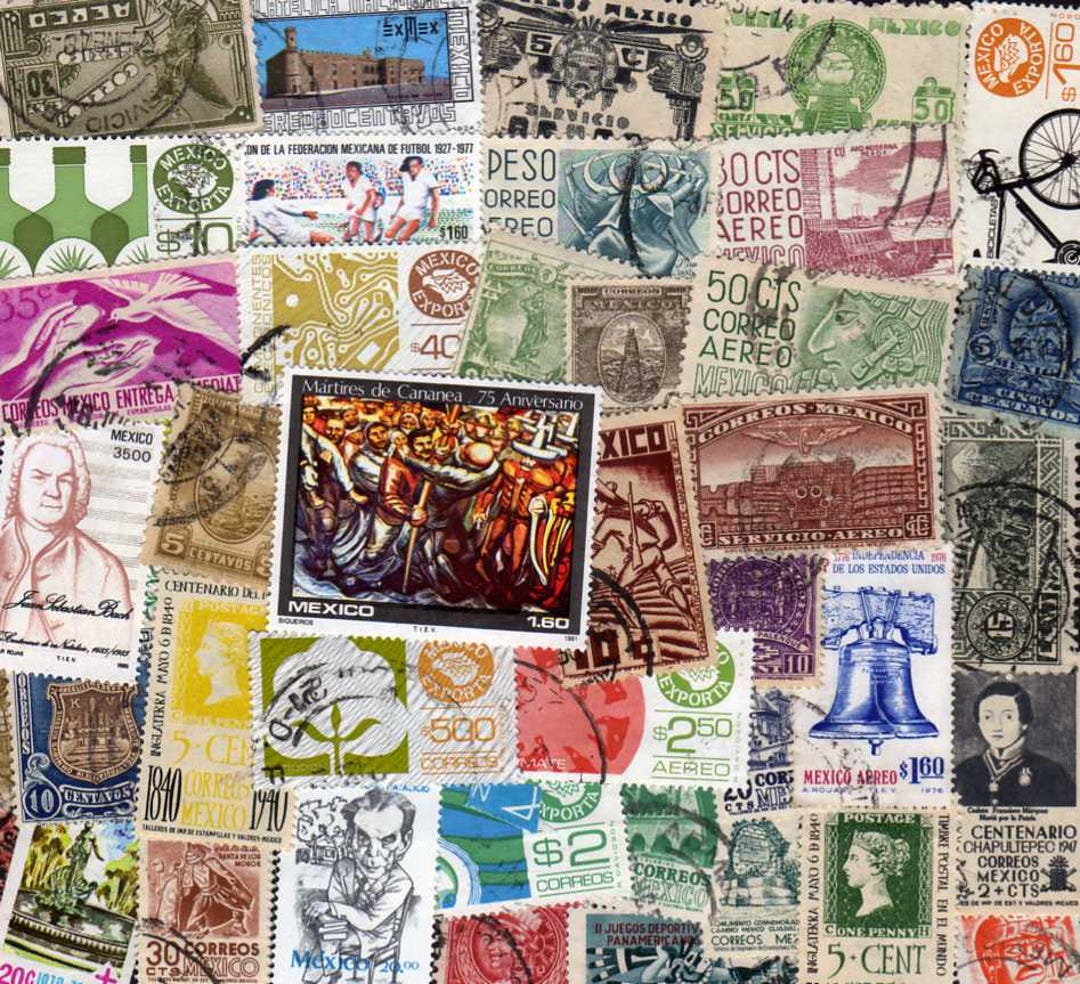 Mexico Stamps, 40 Diff, Mexico Postage Stamps, Mexican Stamps, Mexican ...