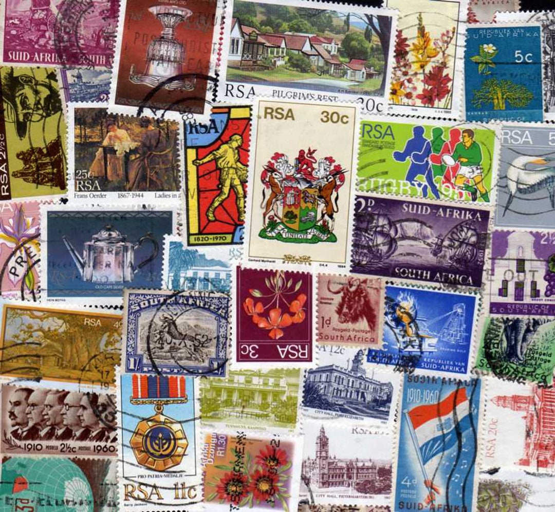 South Africa Stamps, 40 Diff, South Africa Postage Stamps, Stamps ...
