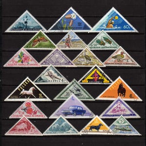 Triangular Stamps, Triangle Stamps, Triangle Postage Stamps, Triangular ...