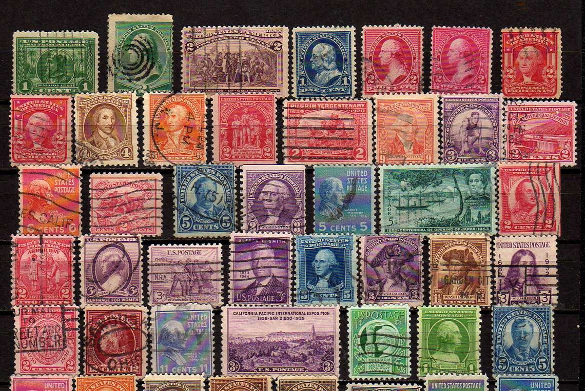 United States Stamp Collection US Stamps United States - Etsy