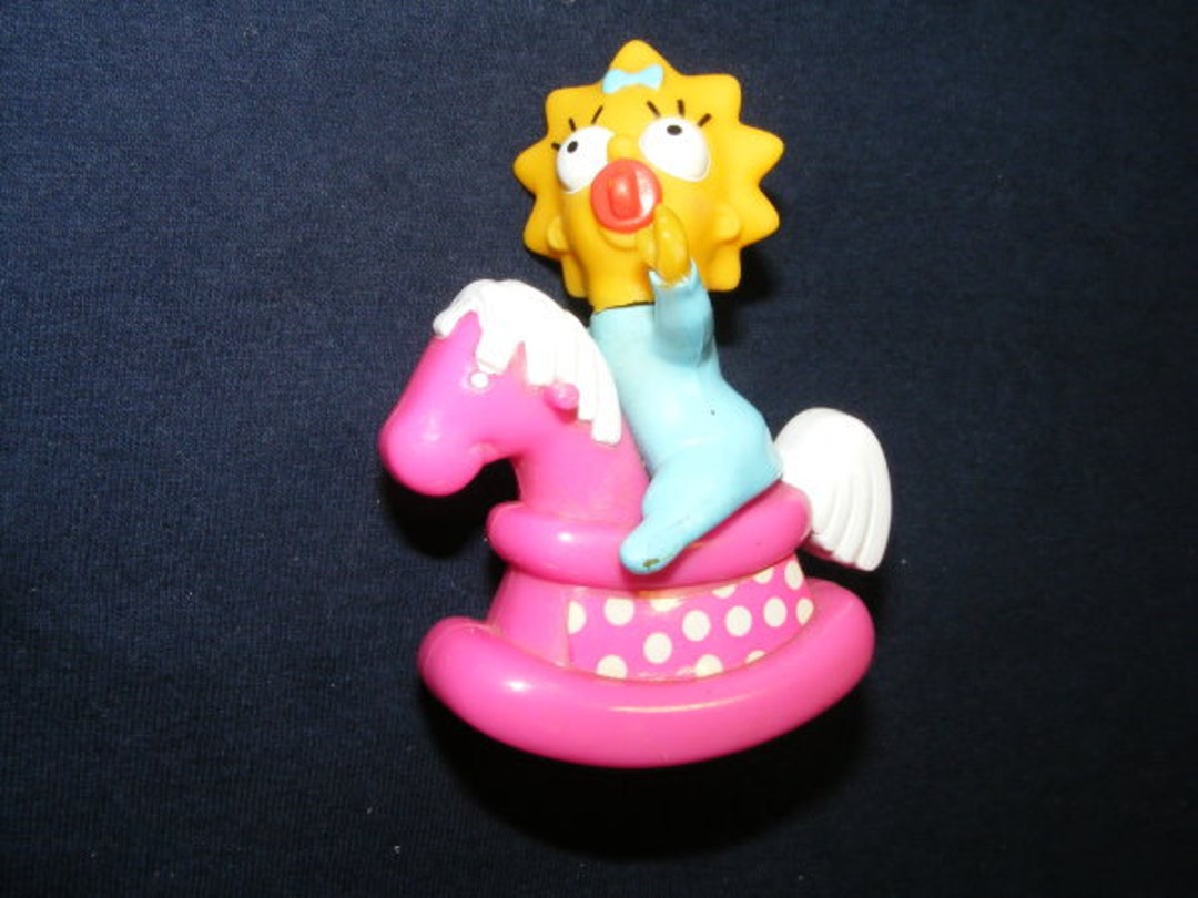 The Simpsons, Maggie Rocking Horse, Wind up Toy, 1990 - Etsy