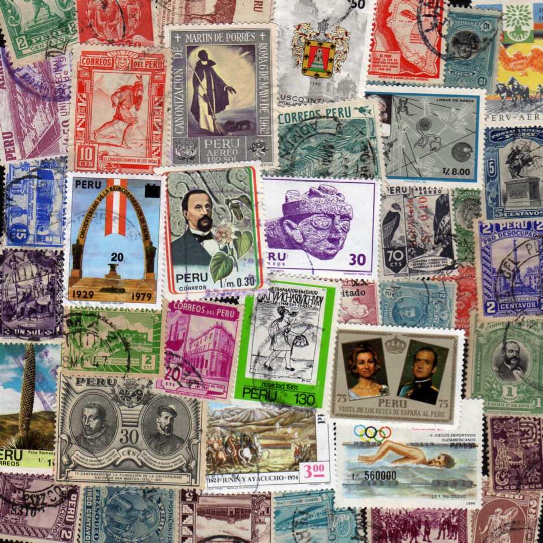 PERU Stamps,40 Diff, Peru Postage Stamps, Peruvian Postage Stamps ...