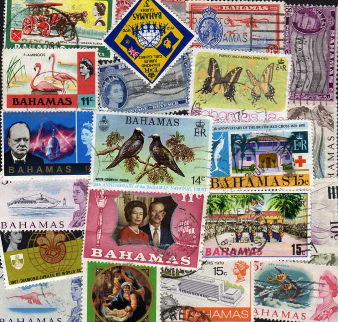 Bahamas Stamps,20 Diff, Bahamas, Postage Stamps, Bahamian Stamps ...