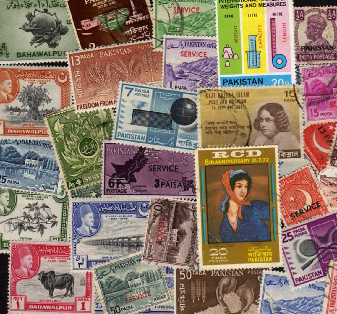 Pakistan Stamps 30 Diff Pakistan Postage Stamps Postage - Etsy