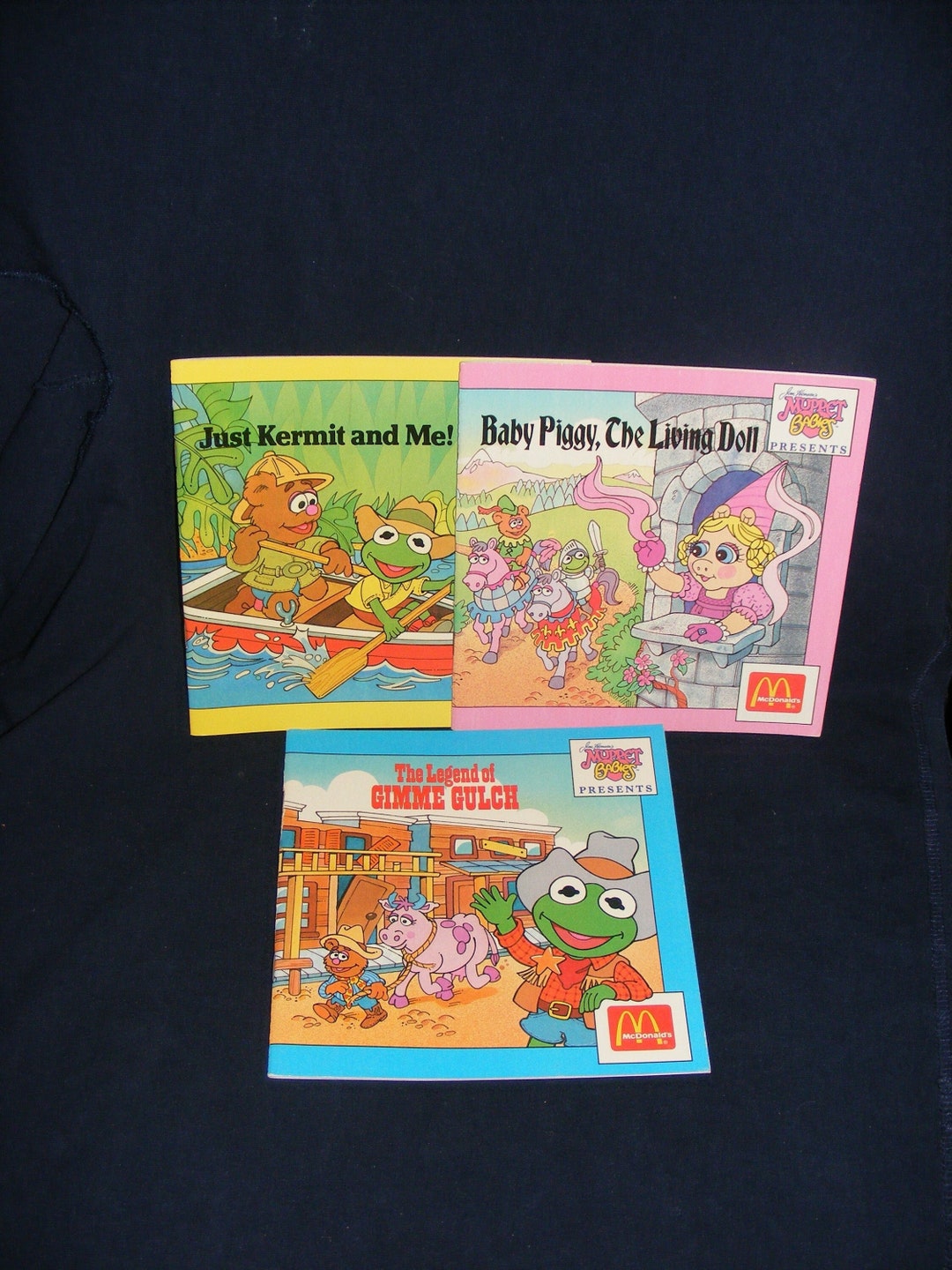 Lot 3 Muppets Books, Kermit Books, Miss Piggy Book, Jim Henson, Sesame ...