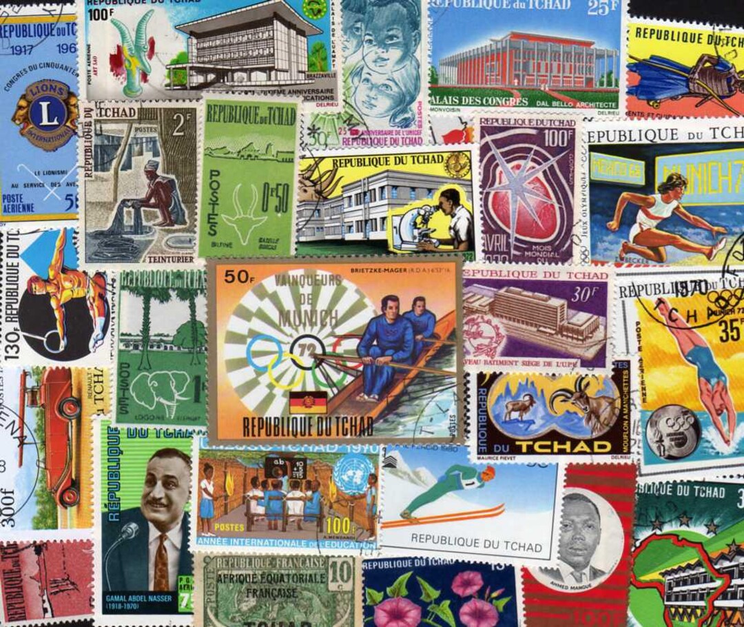 Chad Stamps,25 Diff, Chad Postage Stamps, Chad, Stamps, Postage Stamps ...