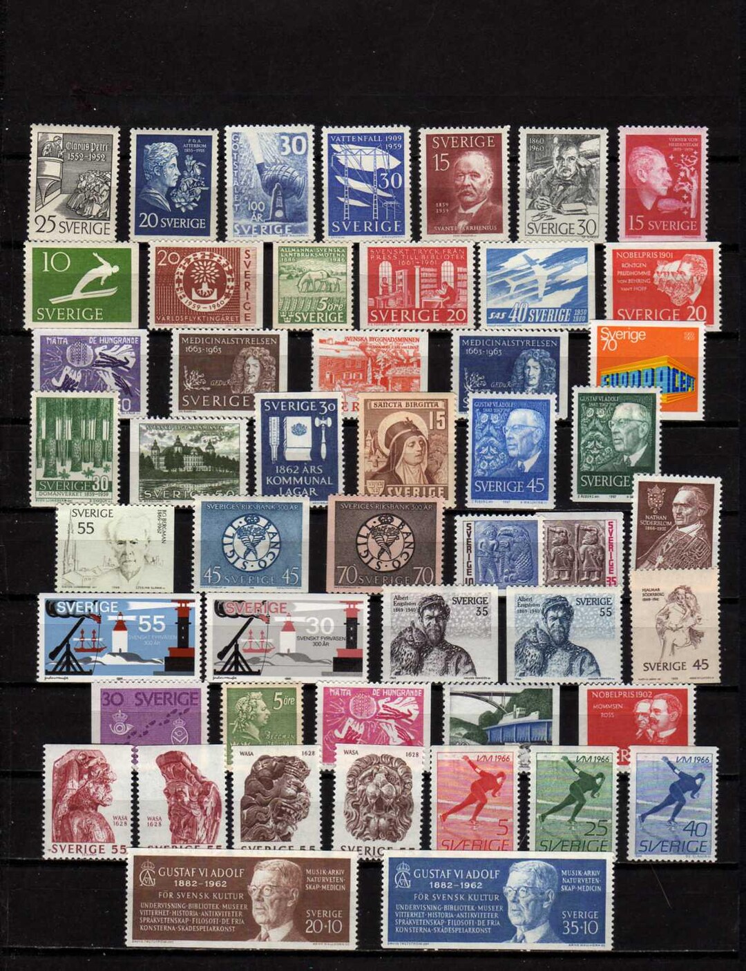Sweden Stamps, Unused Stamps, NH, Some Sets, Stamps , Vintage Sweden ...