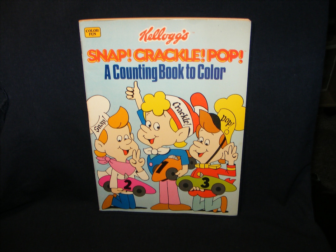 Learn to Count Coloring Book, Unused,uncolored,kellogg's Coloring Book ...
