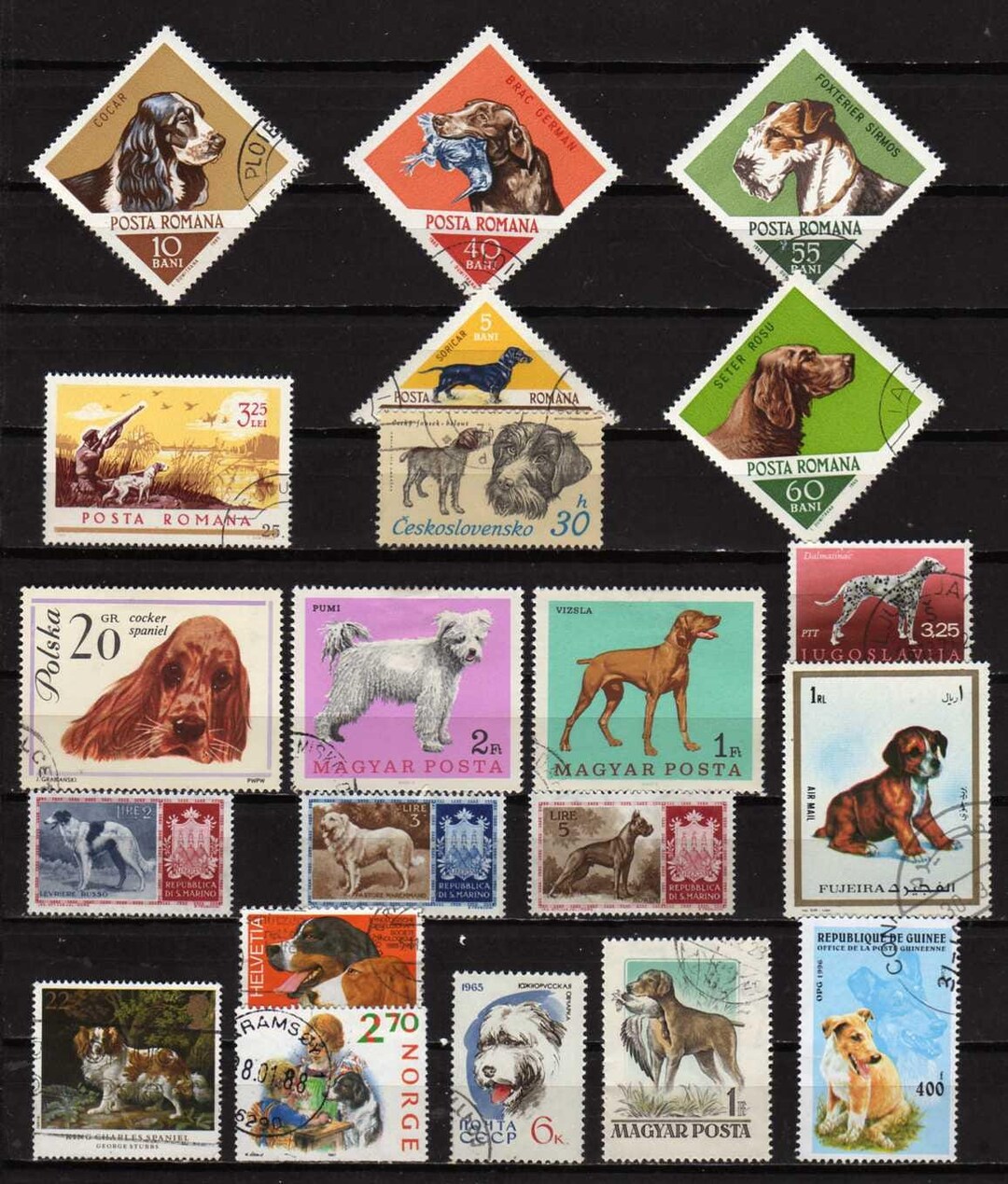 Lot DOG Stamps, Stamps, Dogs Themed, Stamps, Postage Stamps, Dog ...