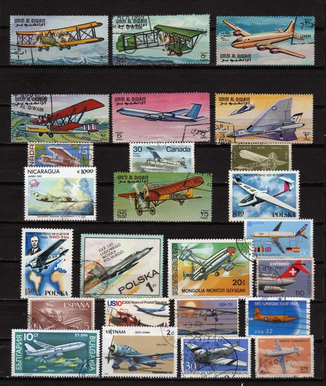 Airplane Stamps, Airplane Postage Stamps, Postage Stamps, Aviation, Planes Stamps, Air Planes ...
