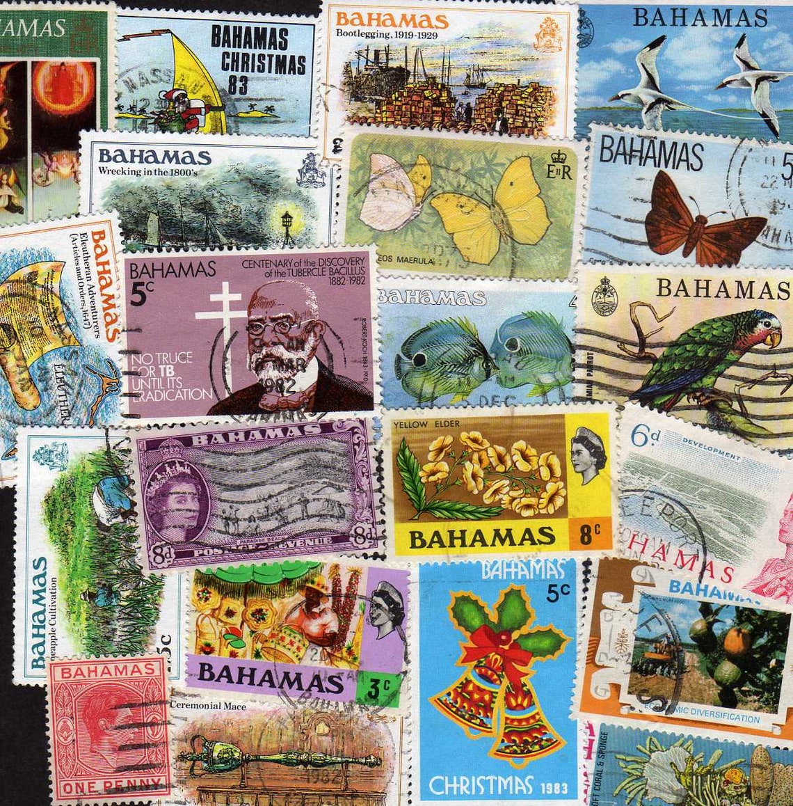 Bahamas Stamps20 Diff Bahamas Postage Stamps Bahamian - Etsy